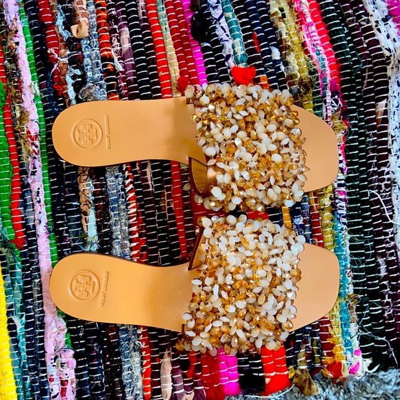 Tory Burch | Shoes | Tory Burch Logan Slide Size 7 | Poshmark